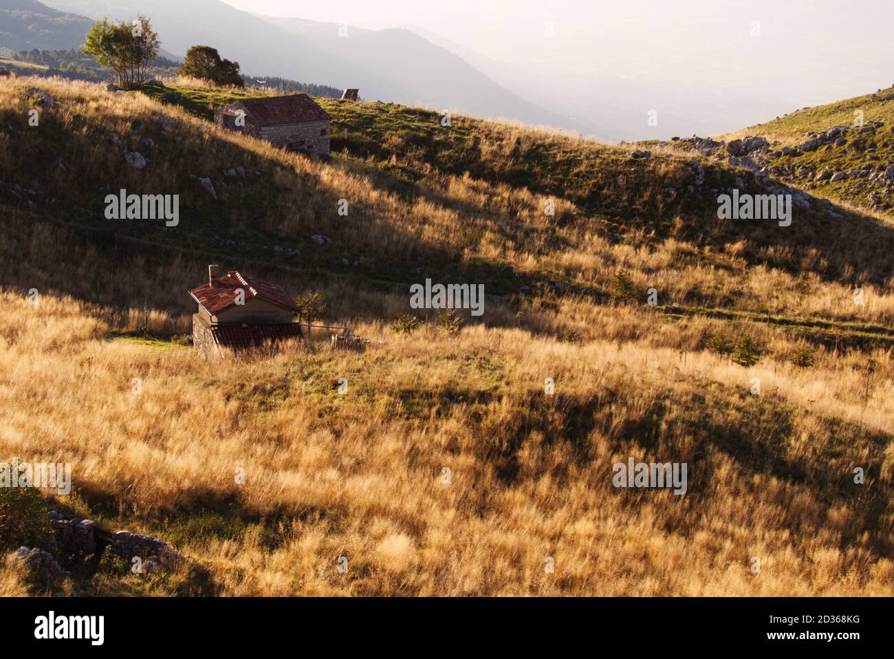 Landscape from the Mount Pizzoc in Italy Stock Photo - Alamy