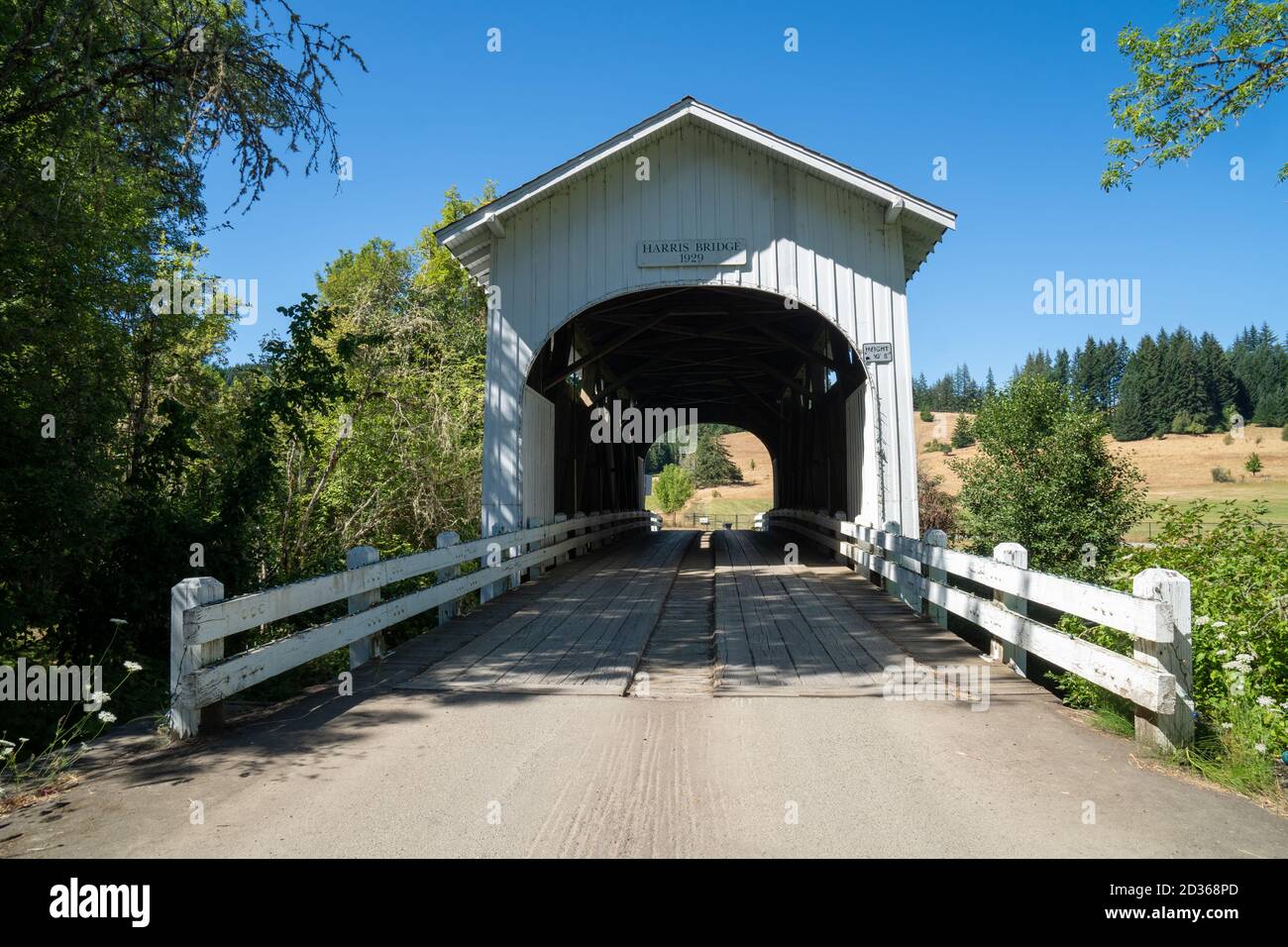 The Harris covered bridge in Philomath, Oregon, built in 1929 Stock ...