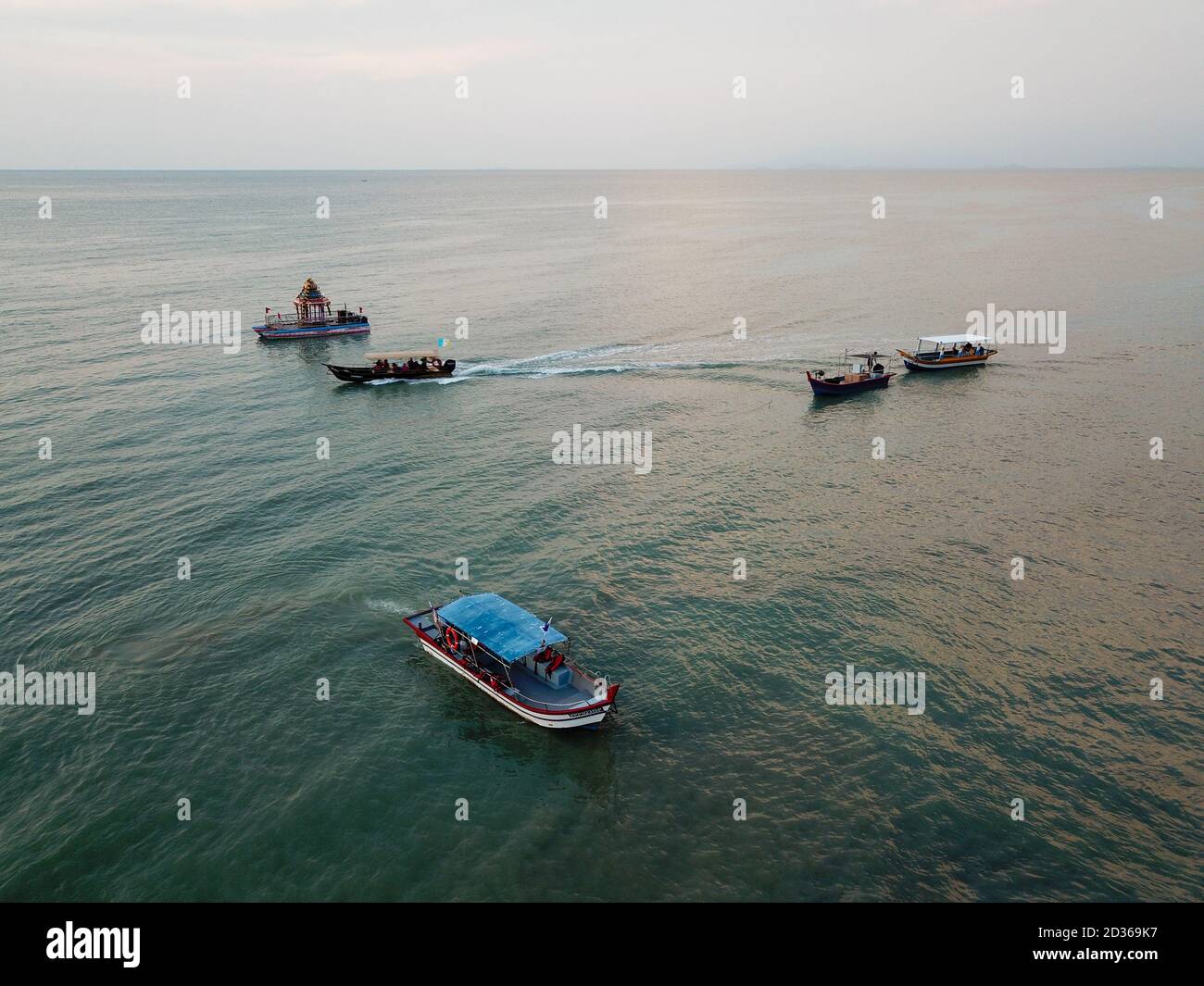 Teluk Bahang, Penang/Malaysia - Mar 08 2020: Floating chariot and ...