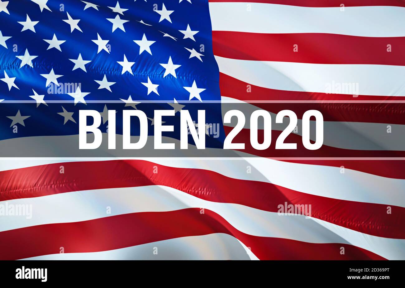 Biden 2020 election flag for United States president USA and White ...