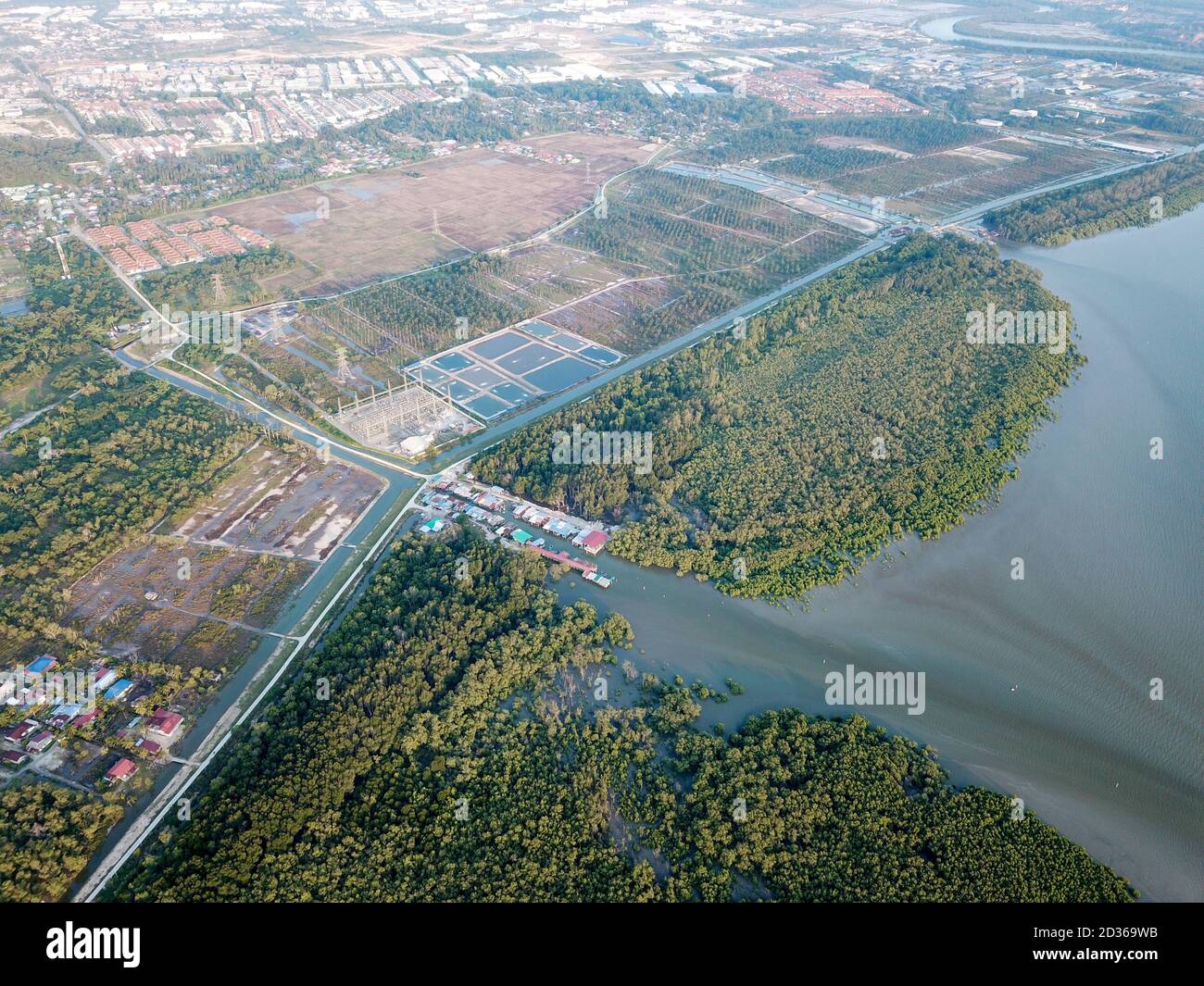Bukit Mertajam, Penang/Malaysia - Mar 11 2020: Scenery of Malays ...