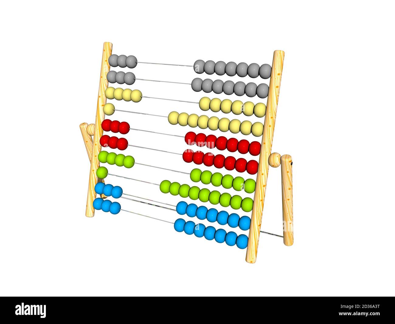 colorful abacus with colored beads Stock Photo - Alamy
