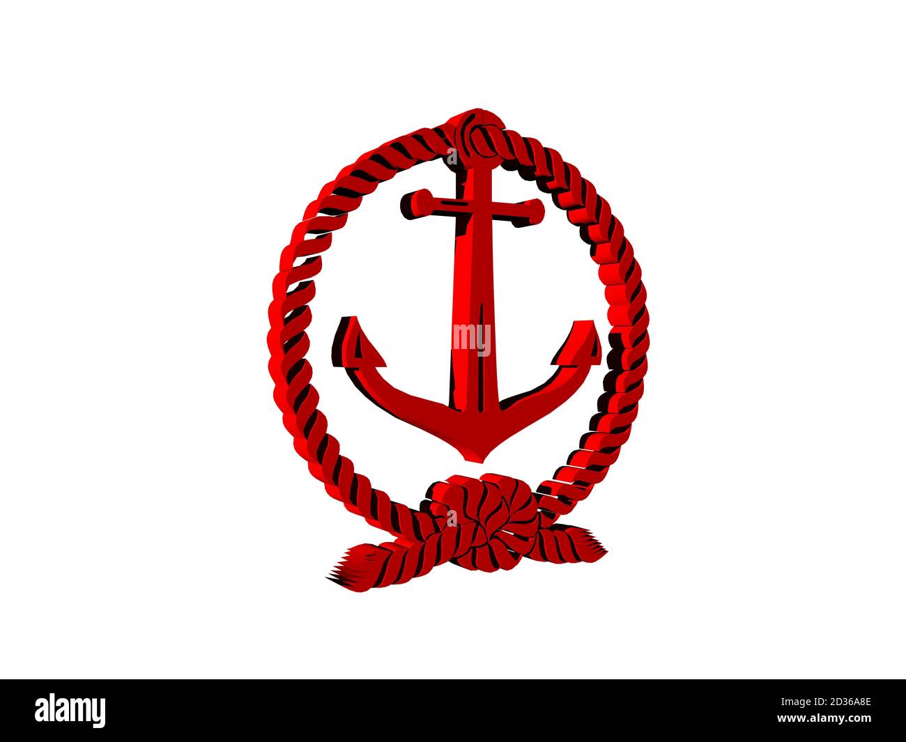 red symbols of ships and yachts Stock Photo - Alamy
