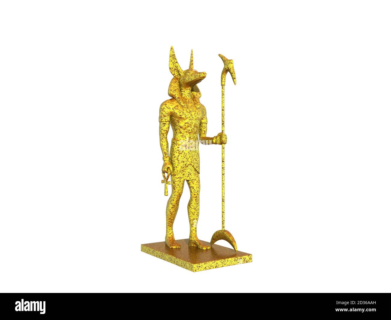golden statuette of the Egyptian god of the dead Stock Photo - Alamy
