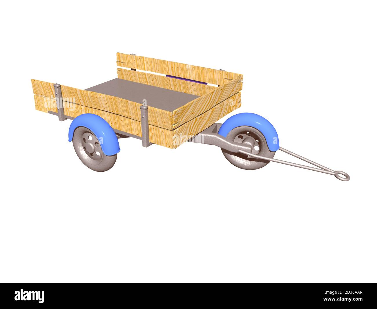 small trailer for goods transport Stock Photo - Alamy