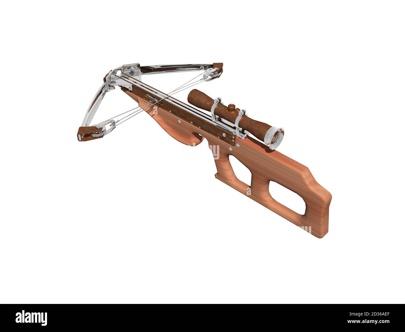 wooden crossbow as a weapon Stock Photo - Alamy