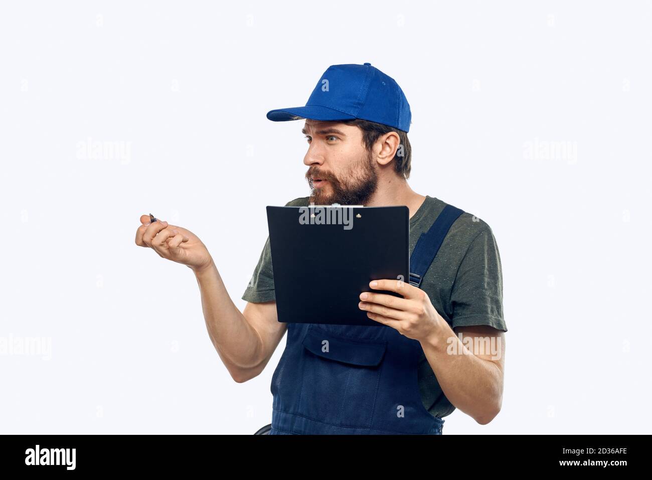 Man in working form documents loading worker service lifestyle Stock ...