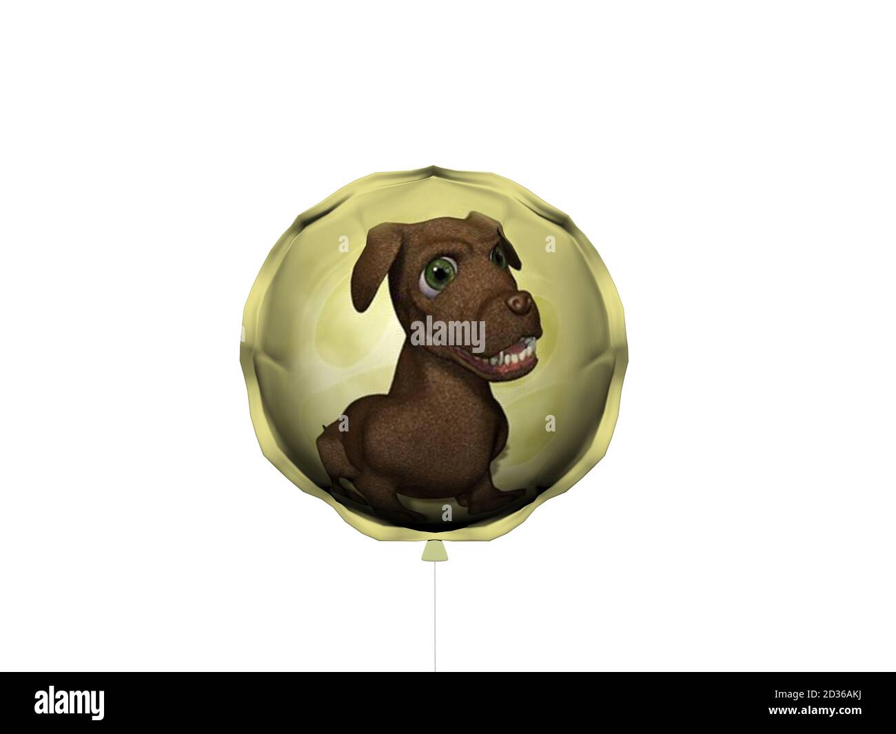 Yellow dog balloon Cut Out Stock Images & Pictures - Alamy