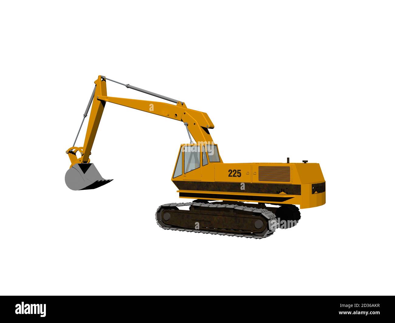 Tire excavator Cut Out Stock Images & Pictures - Alamy