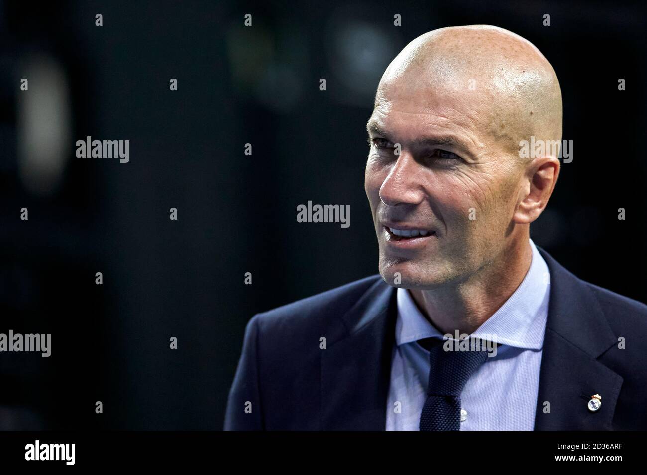 Coach Zinedine Zidane of Real Madrid during the La Liga match between ...
