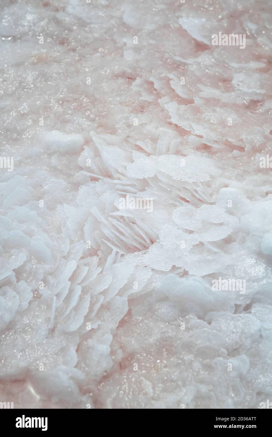 Detail of salt flakes Stock Photo - Alamy