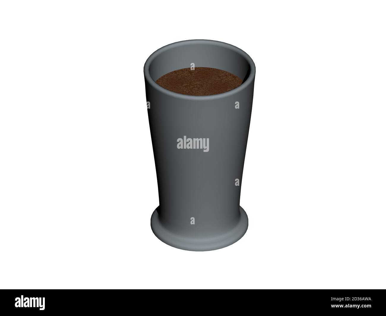 Cylindrical cup without handle for coffee Stock Photo - Alamy
