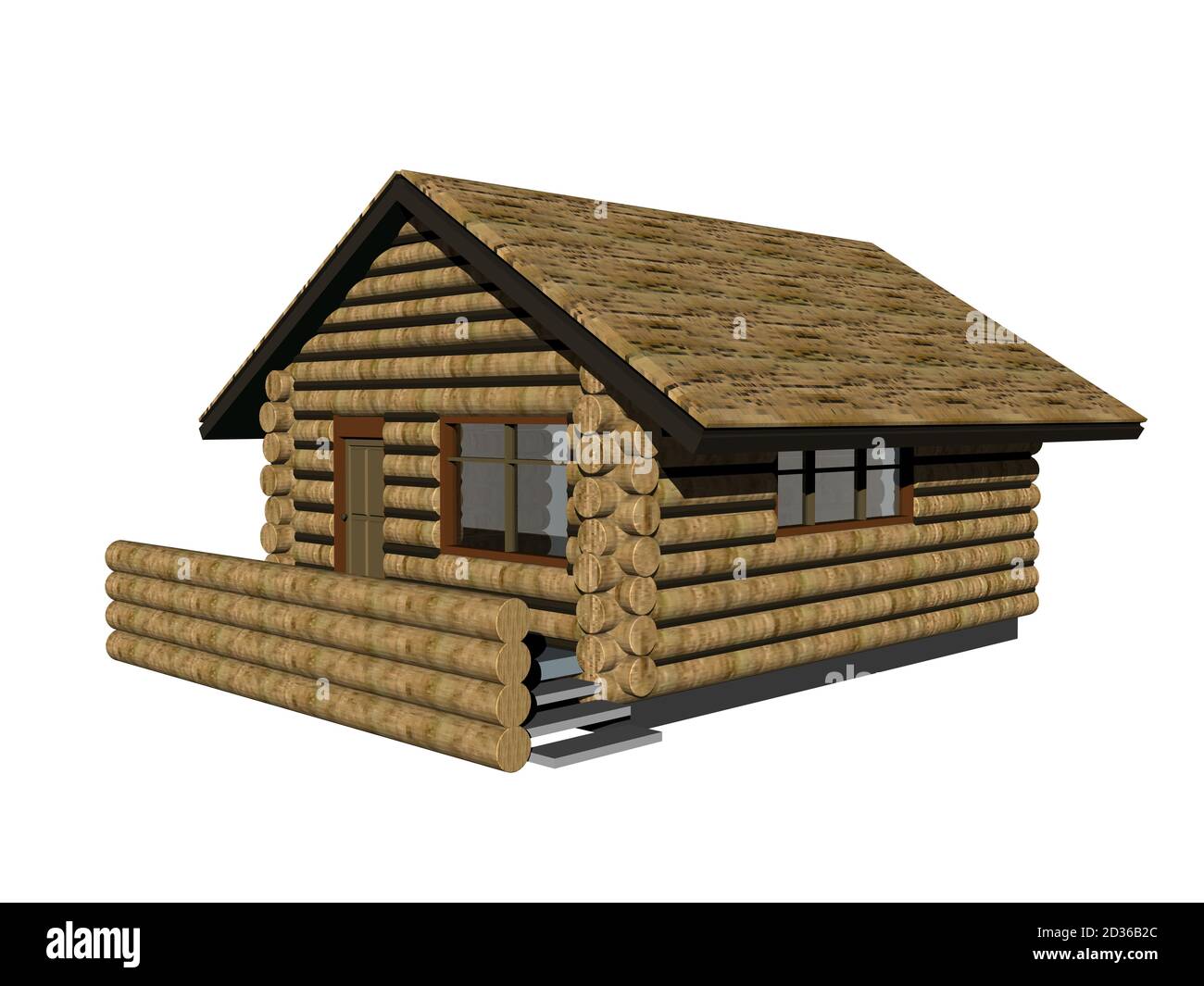 Log cabin Cut Out Stock Images & Pictures - Alamy