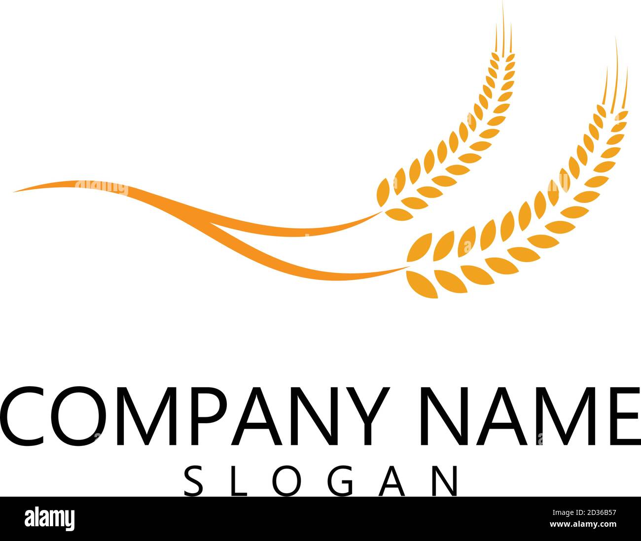 Agriculture wheat Logo Template vector icon design Stock Vector Image ...