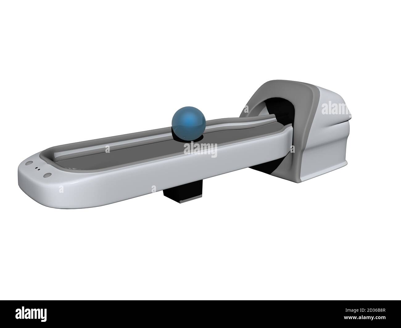 Bowling machine returns balls Stock Photo - Alamy