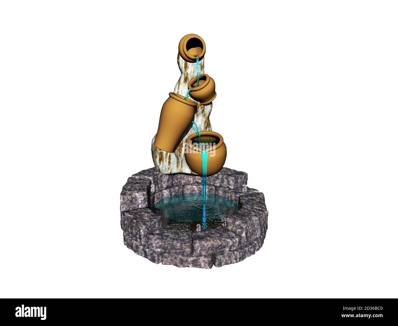 Old water feature Cut Out Stock Images & Pictures - Alamy