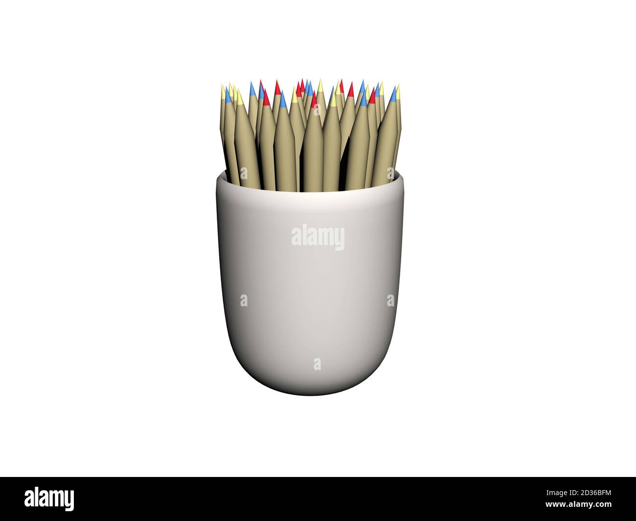 white ceramic bowl with crayons Stock Photo - Alamy