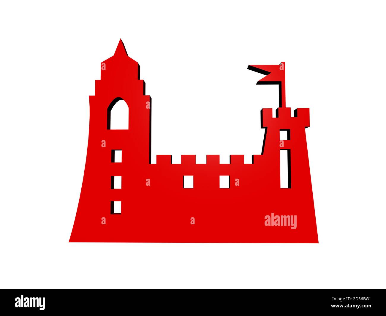 Cartoon castle Cut Out Stock Images & Pictures - Alamy