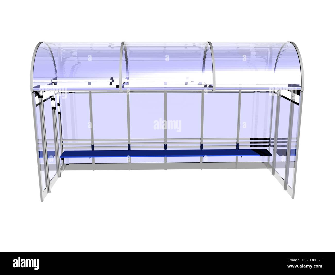 Bus stop with a glass house Stock Photo - Alamy