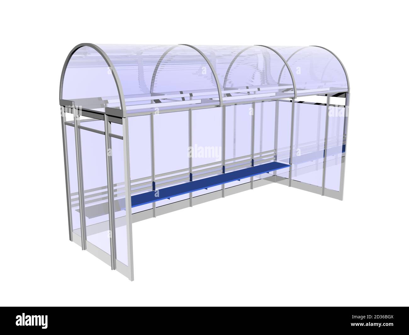Bus stop with a glass house Stock Photo - Alamy