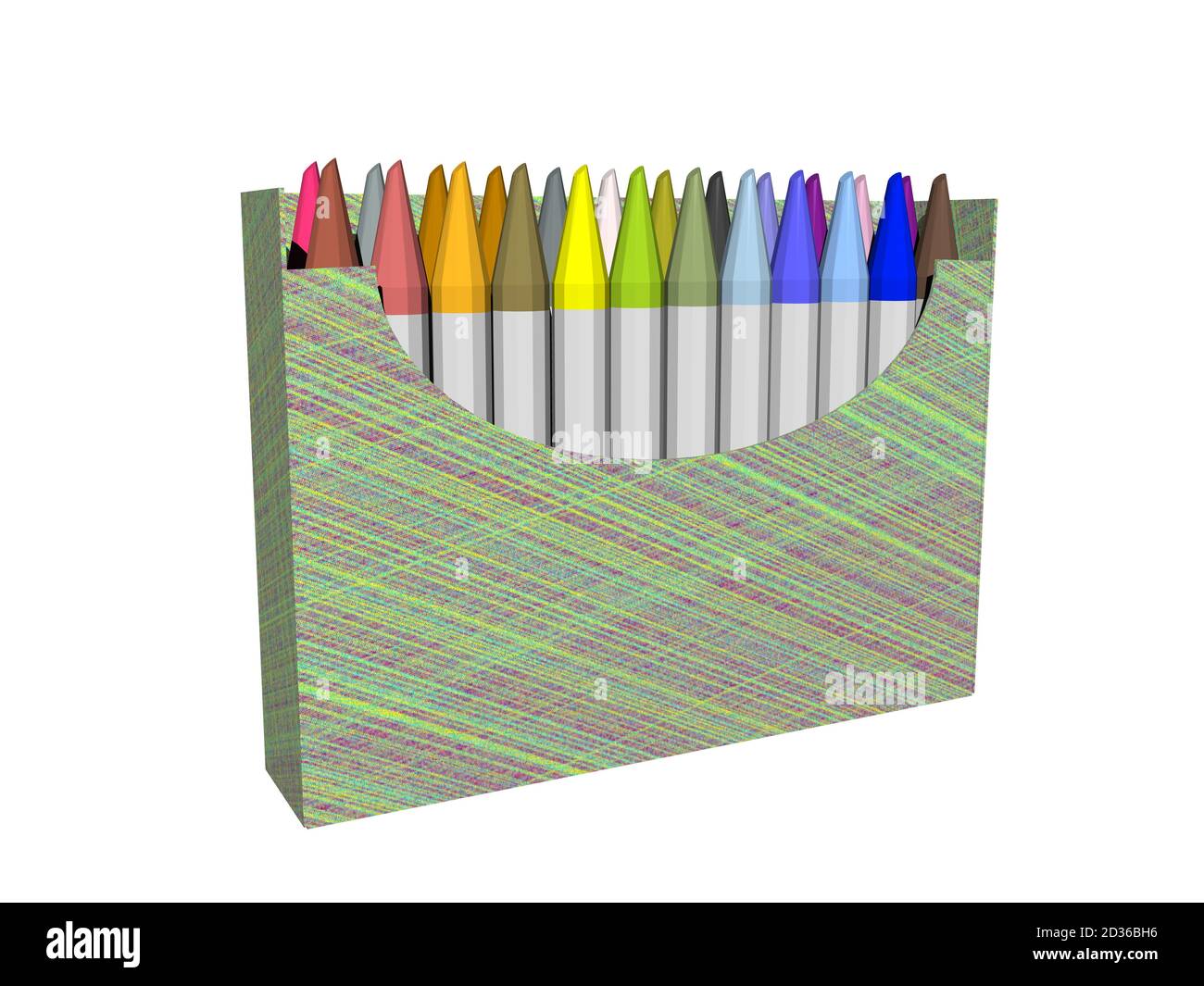 Box of crayons Cut Out Stock Images & Pictures - Alamy