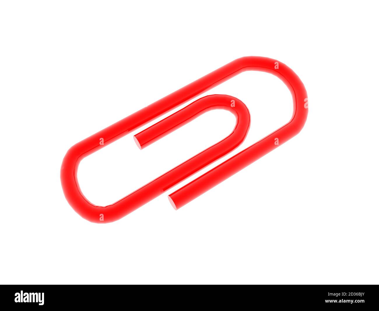 metallic paper clip for filing Stock Photo - Alamy