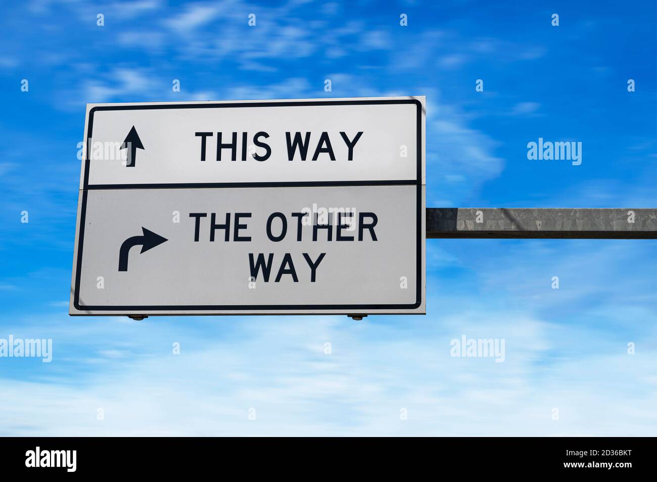 Direction sign board metal pole hi-res stock photography and images - Alamy