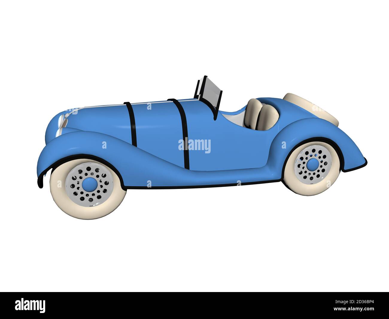 blue classic car as a convertible Stock Photo - Alamy