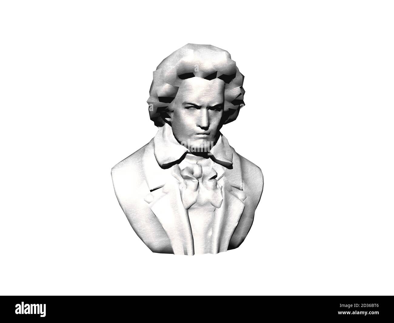 Beethoven bust made of stone Stock Photo - Alamy