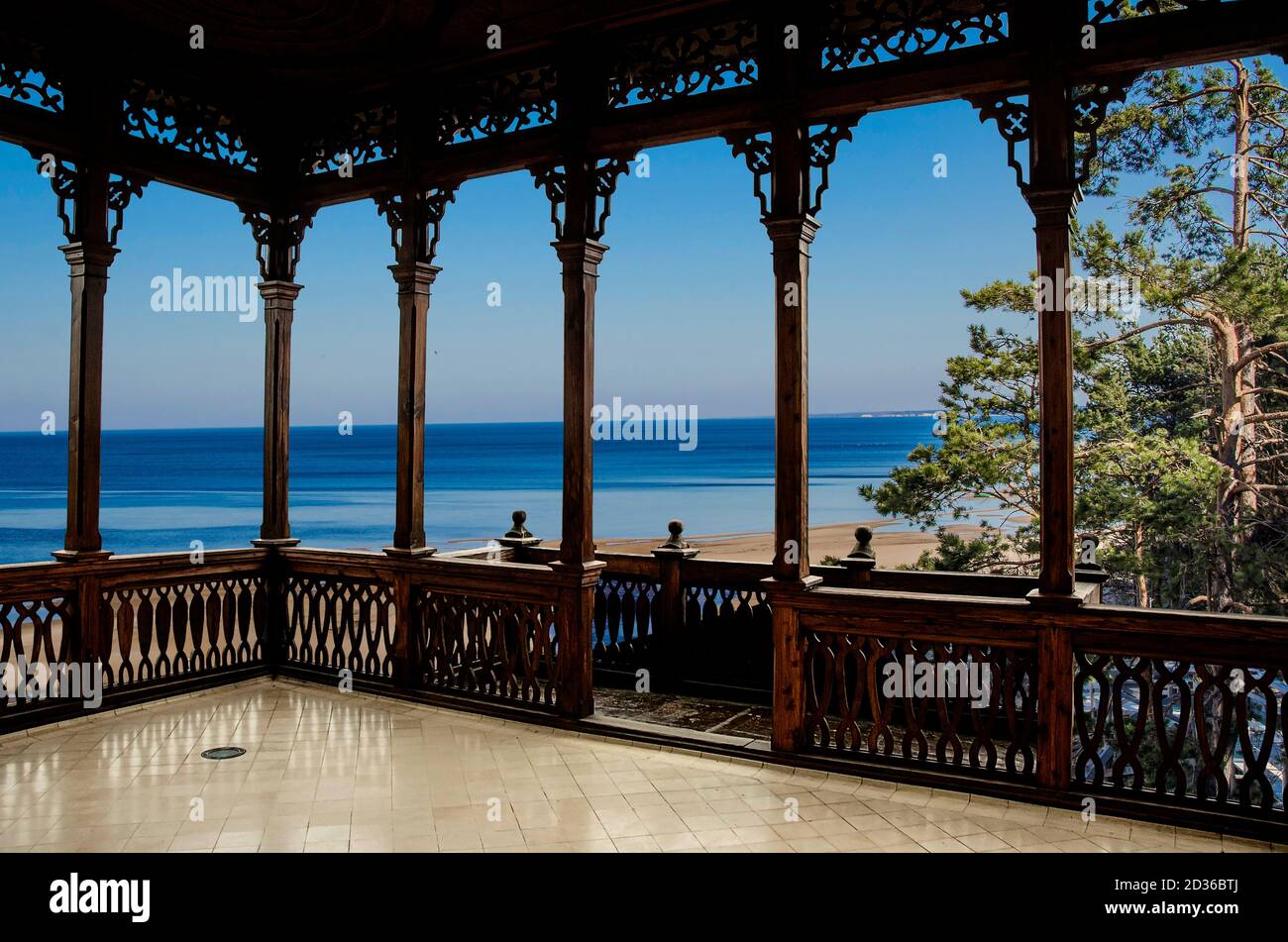 Blue wave pavilion hi-res stock photography and images - Alamy