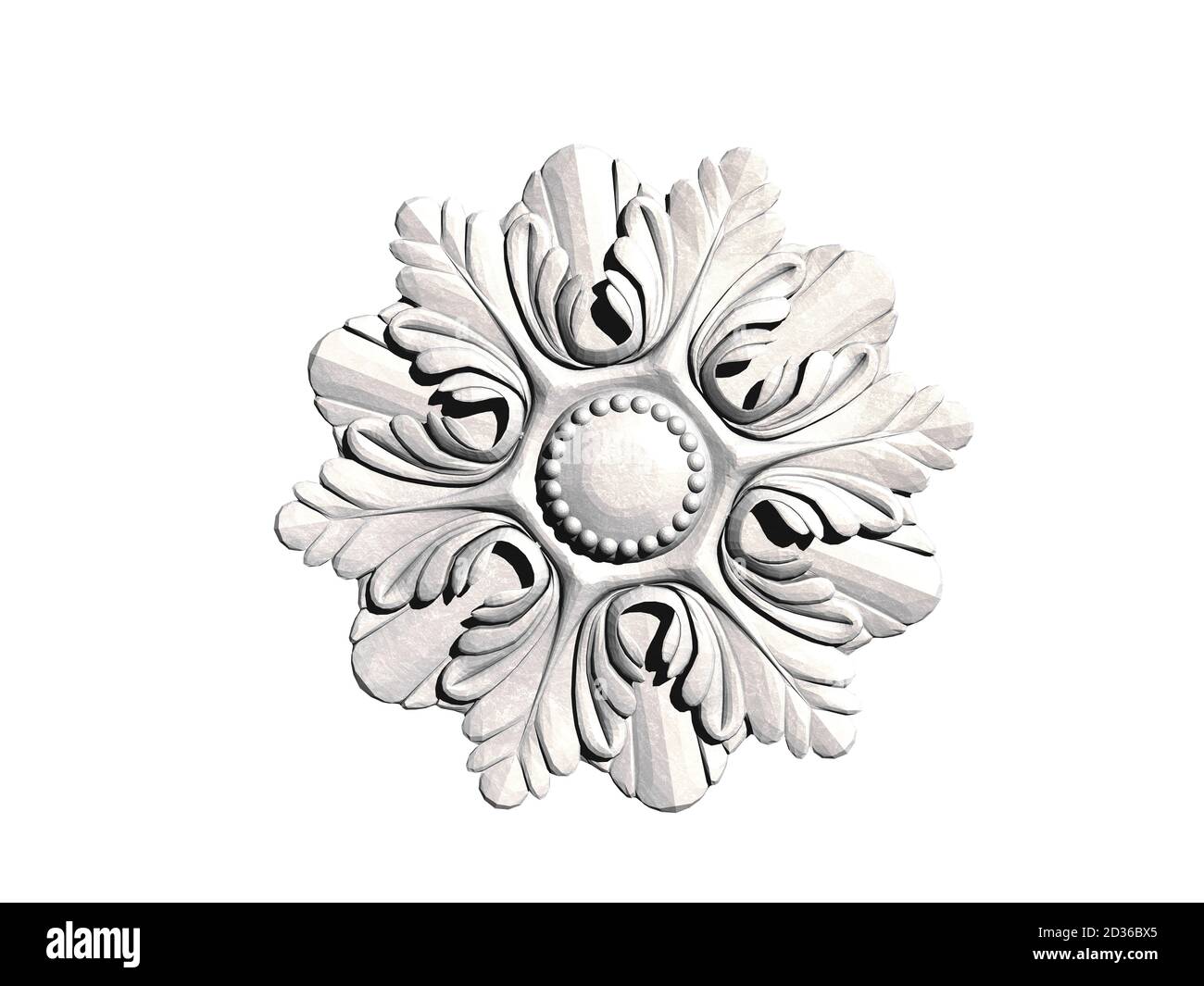 stone rosette as an ornament Stock Photo - Alamy