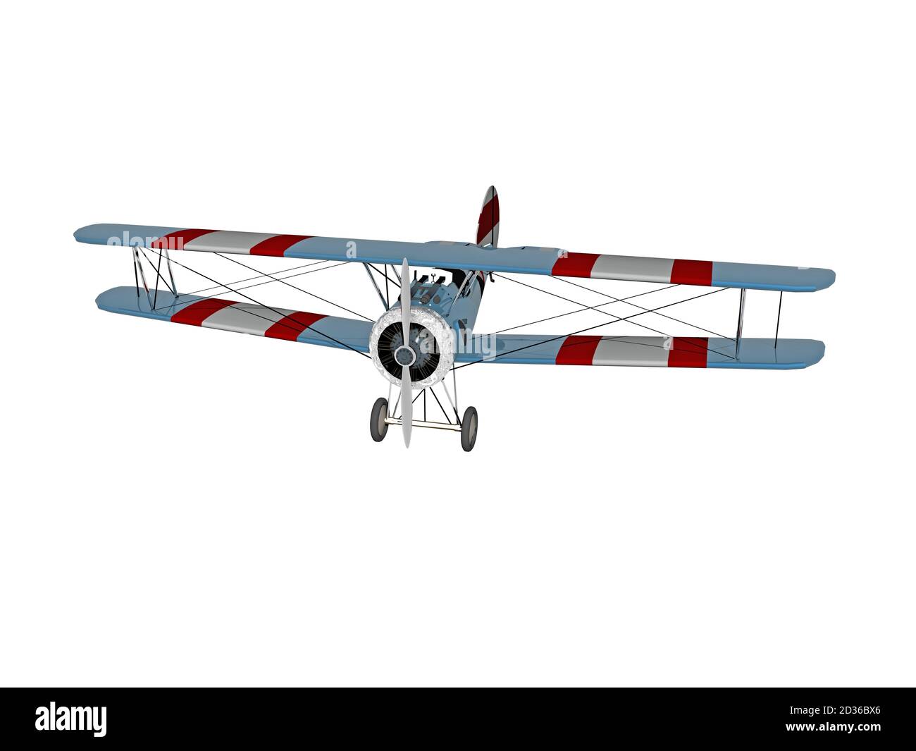 historic biplane in the sky Stock Photo - Alamy