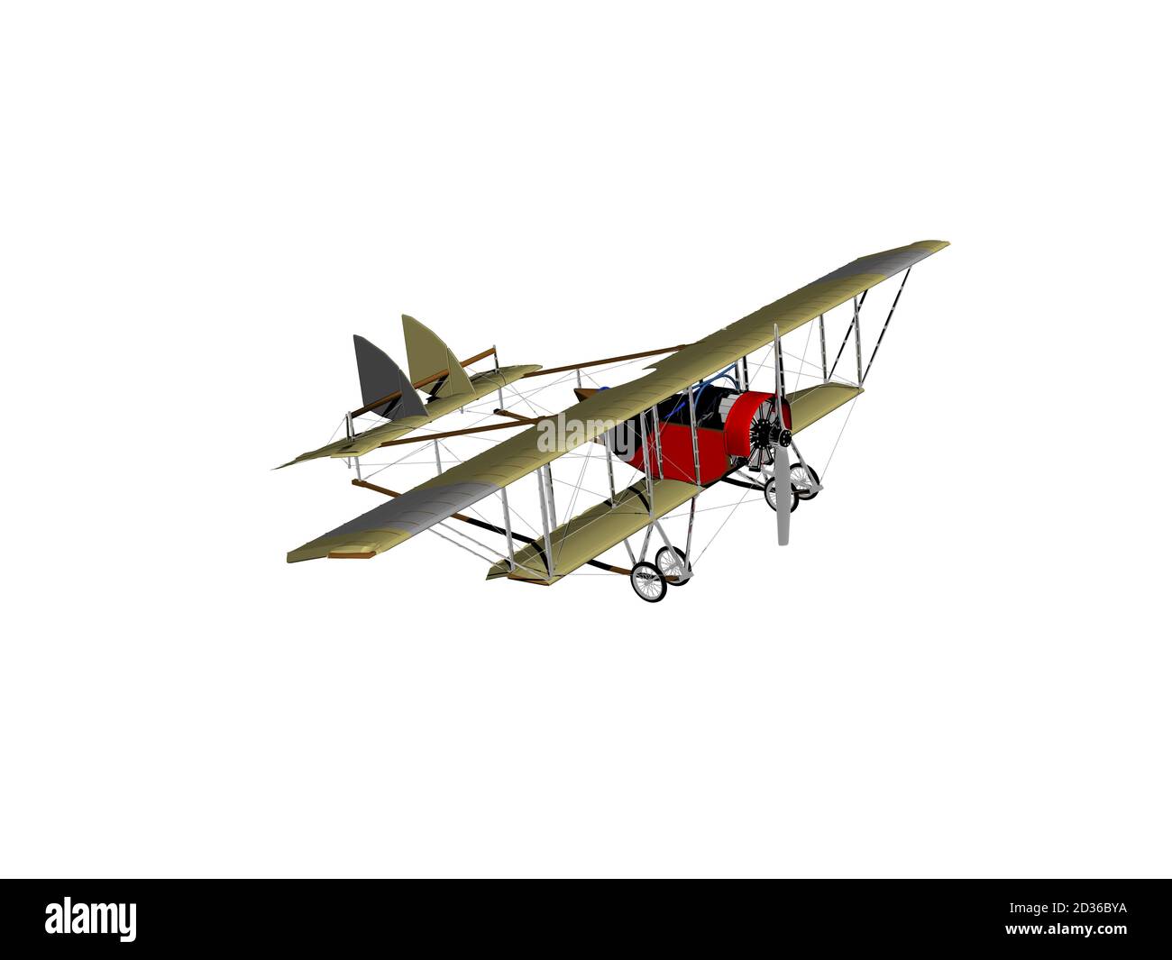 historic biplane airplane flies in the sky Stock Photo - Alamy