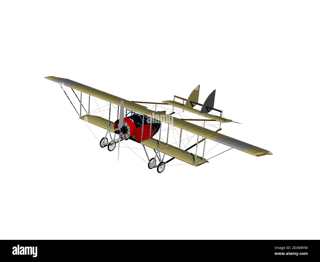 historic biplane airplane flies in the sky Stock Photo - Alamy