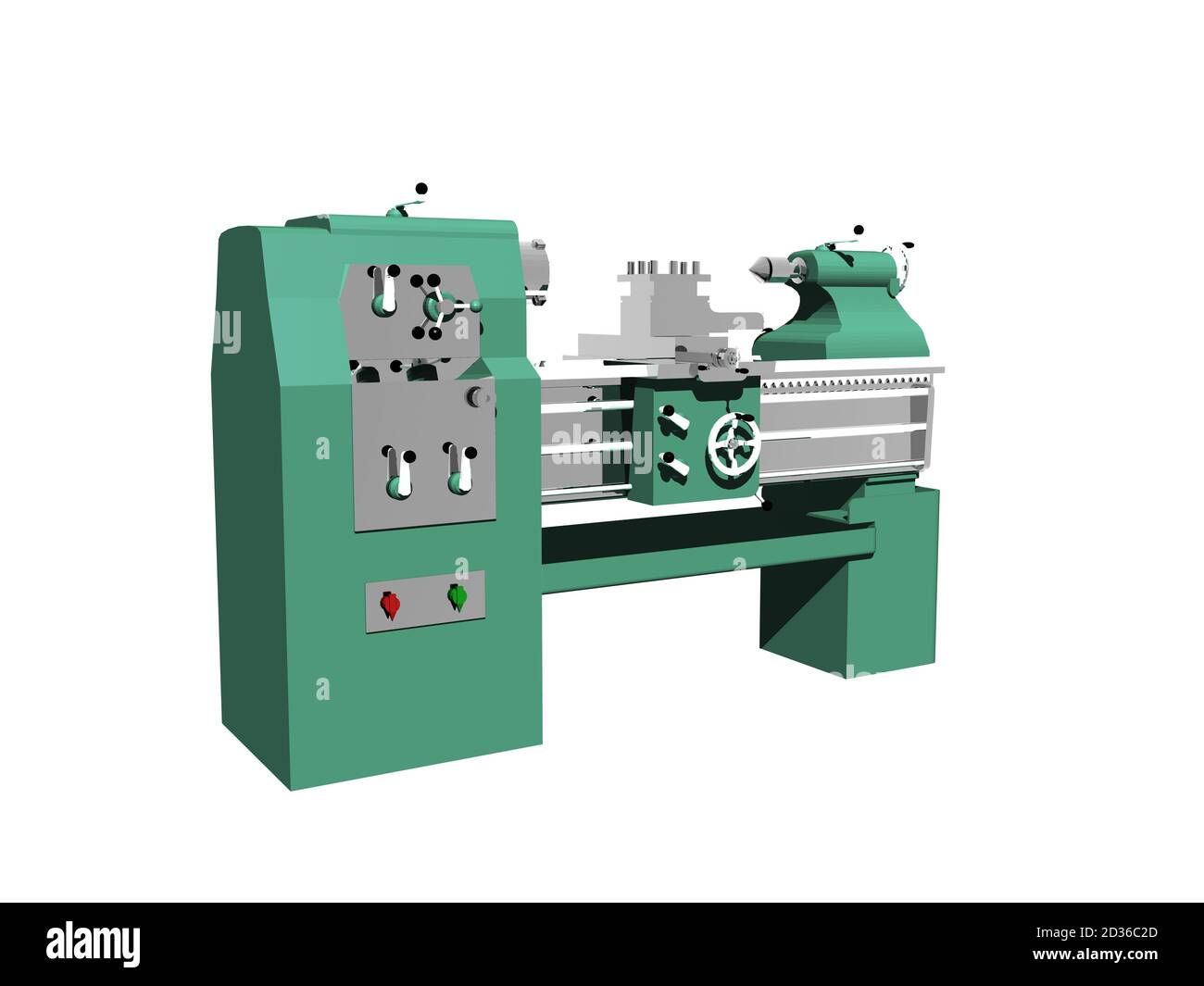 steel lathe in the workshop Stock Photo - Alamy