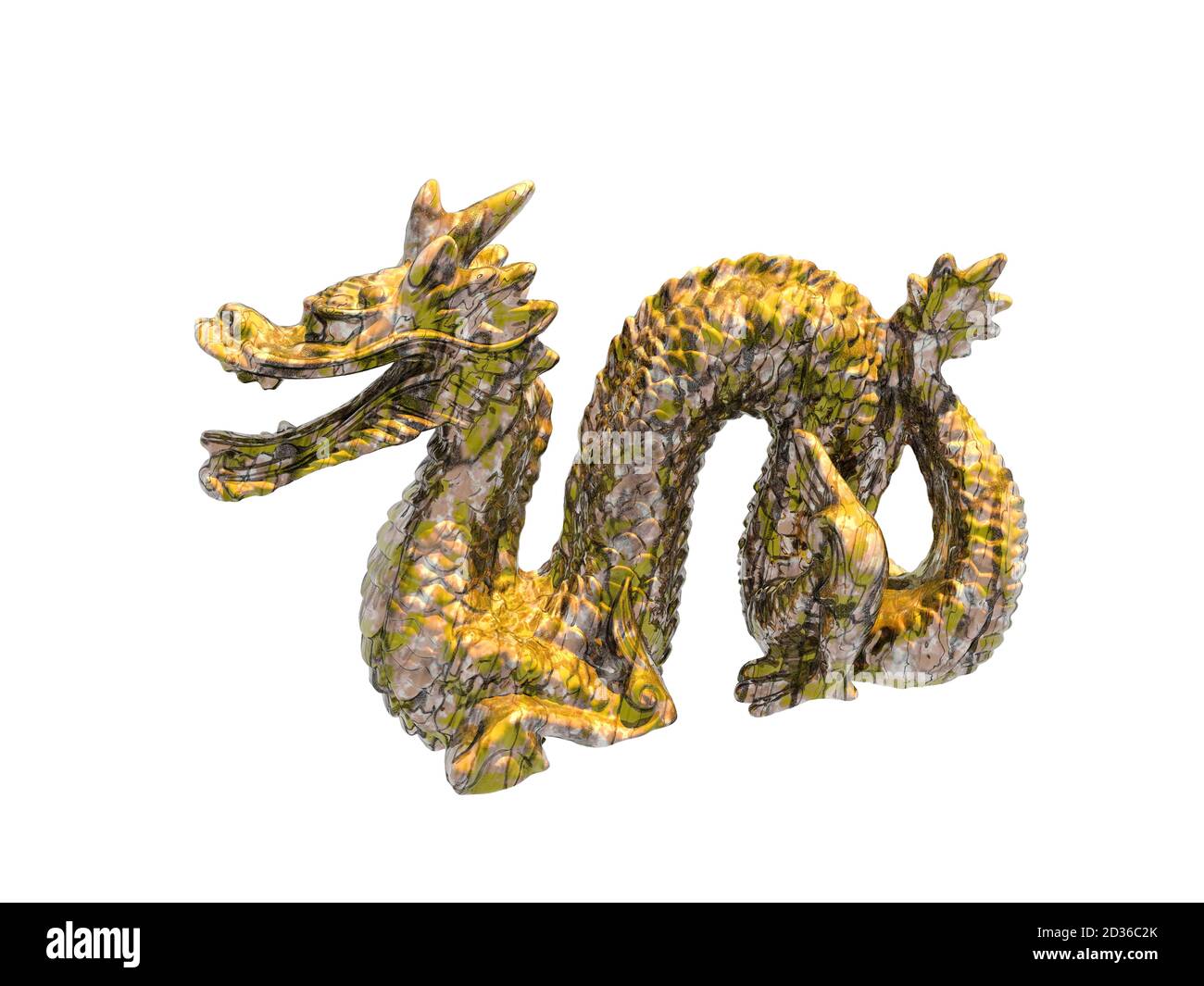 golden chinese dragon meanders Stock Photo - Alamy