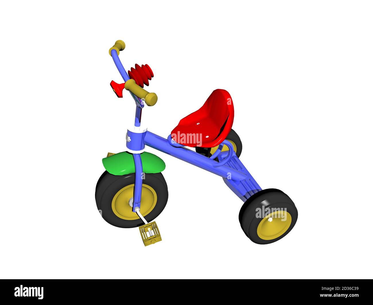colorful tricycle in the playroom Stock Photo - Alamy