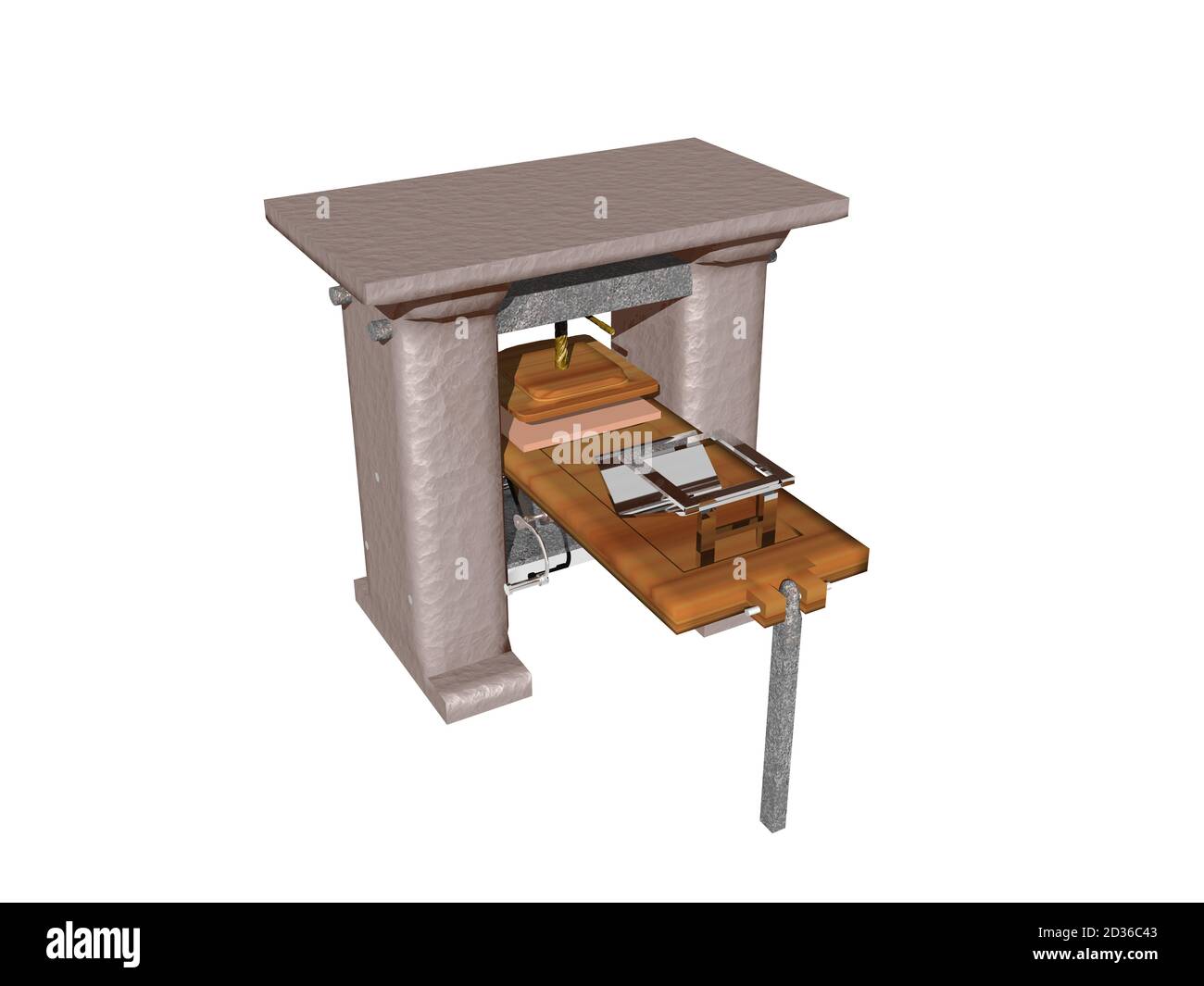 heavy printing press for duplication Stock Photo - Alamy