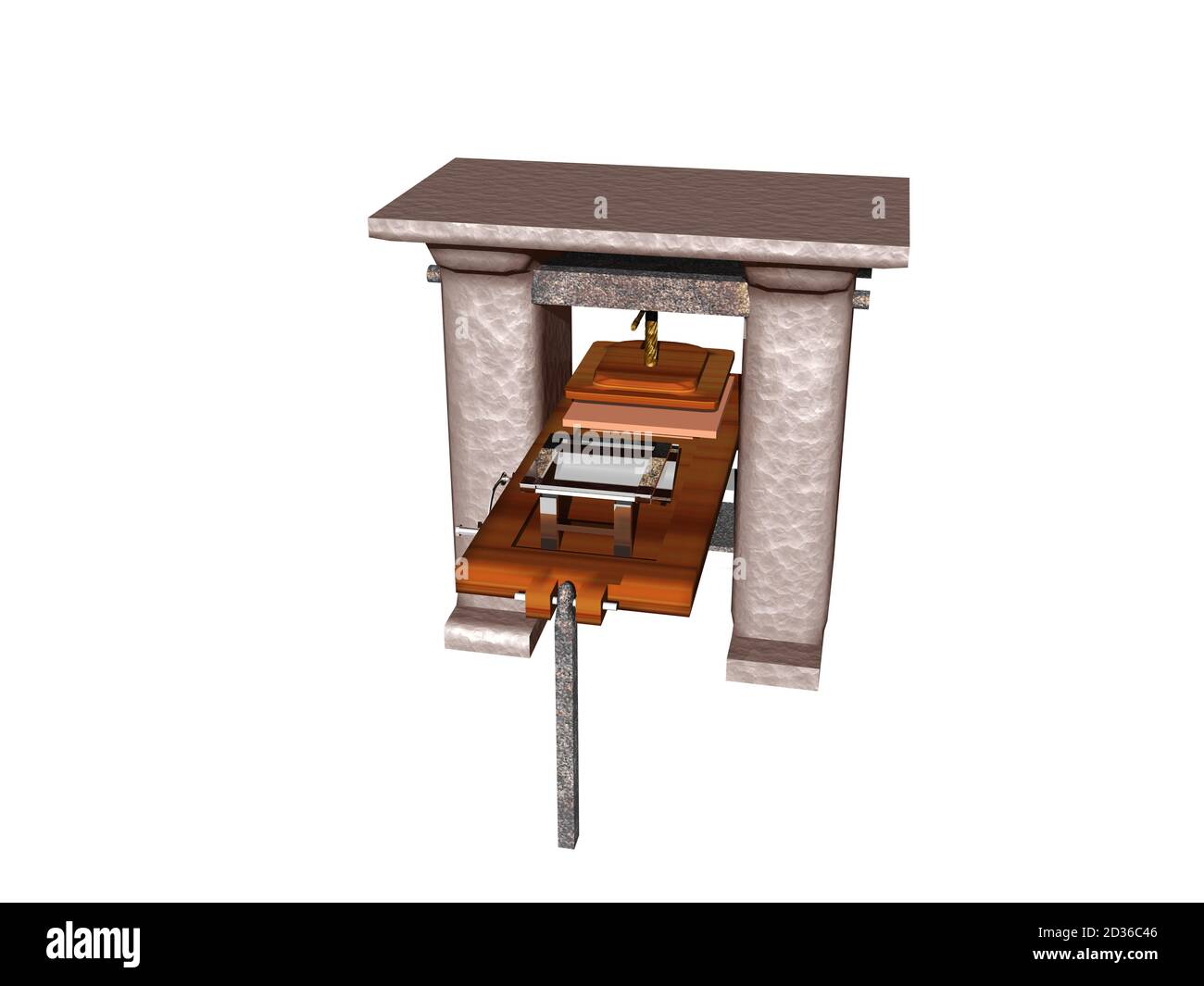 heavy printing press for duplication Stock Photo - Alamy