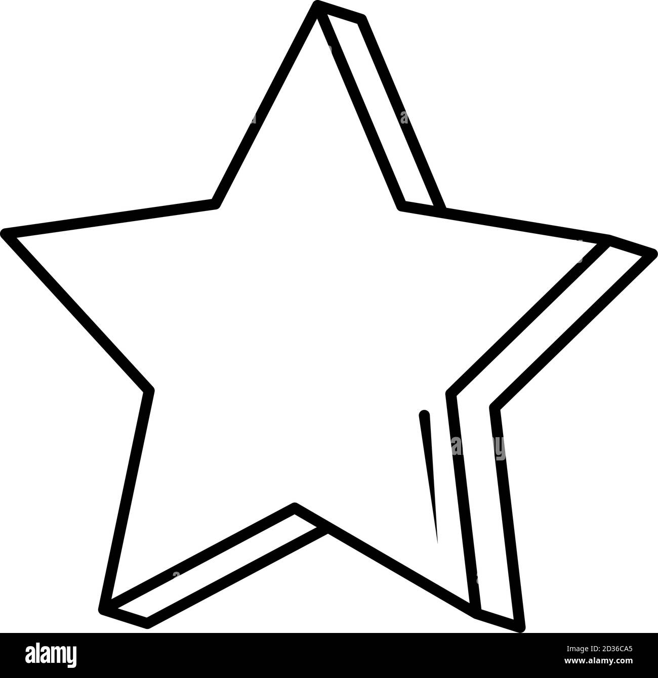 star decoration pop art comic style, line icon vector illustration ...