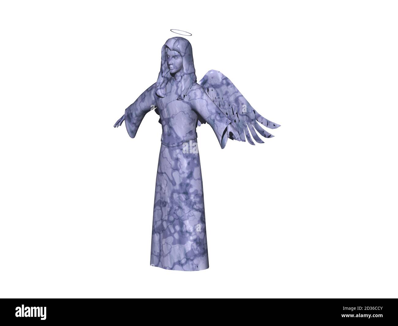 stone figure of an angel with wings Stock Photo - Alamy