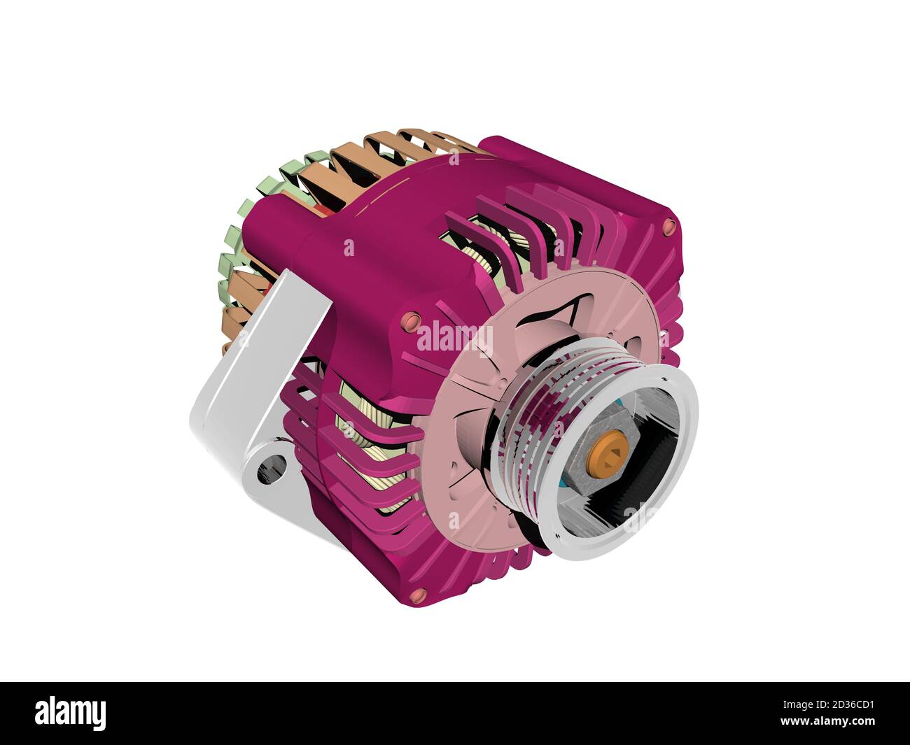 heavy electric motor with metal casing Stock Photo - Alamy