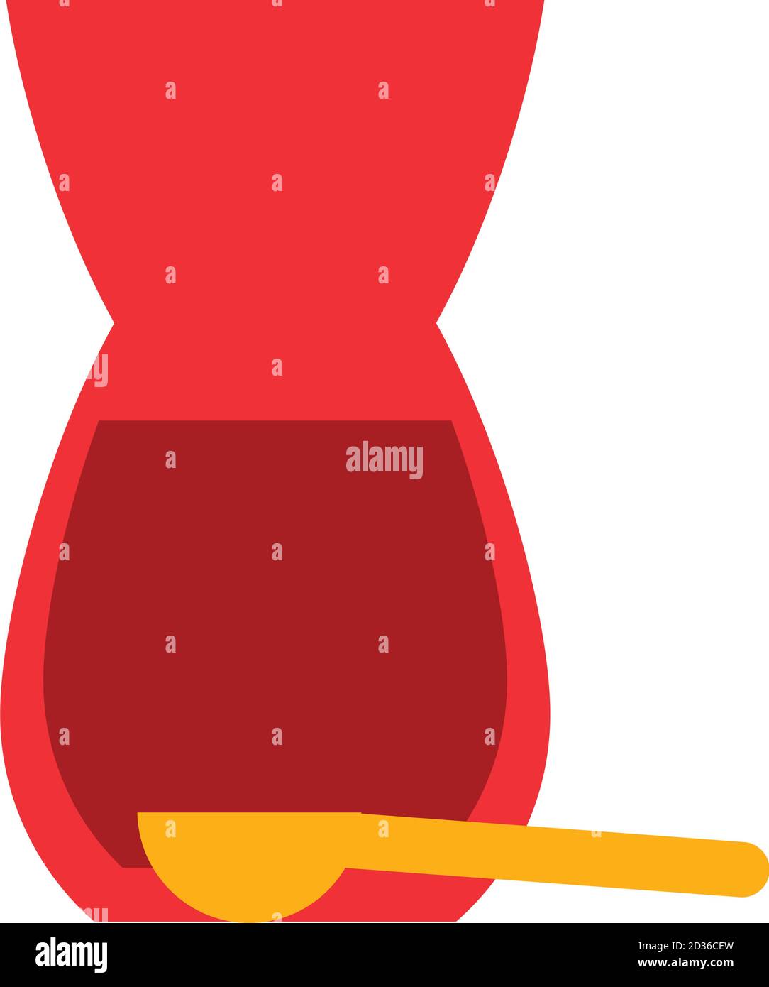 turkish tea icon over white background, flat style, vector illustration ...