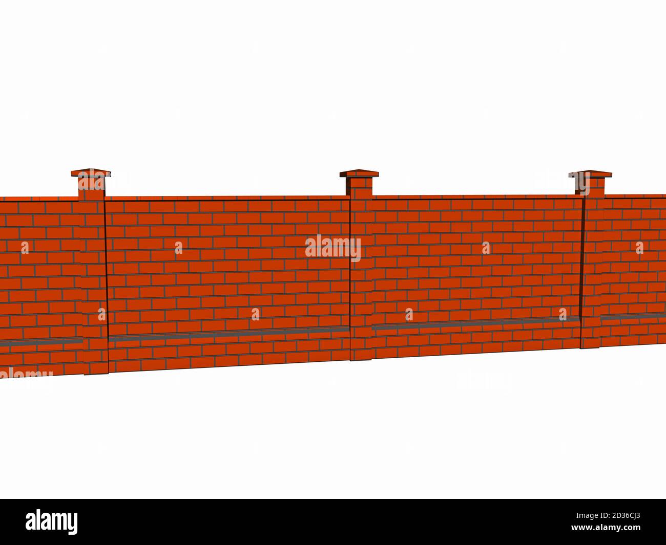 high long stone wall as a boundary Stock Photo - Alamy