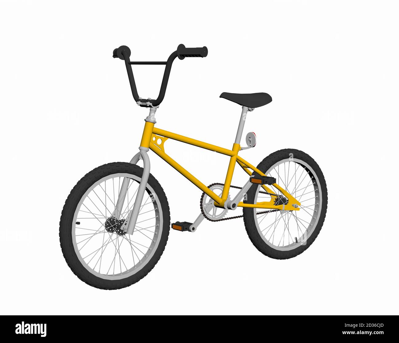yellow mountain bike for off-road use Stock Photo - Alamy
