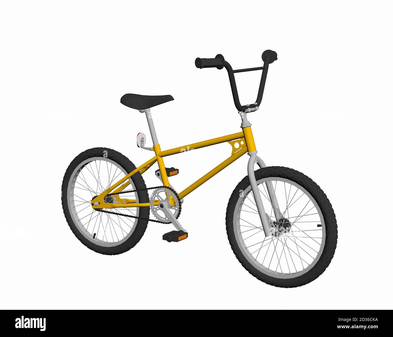 yellow mountain bike for off-road use Stock Photo - Alamy