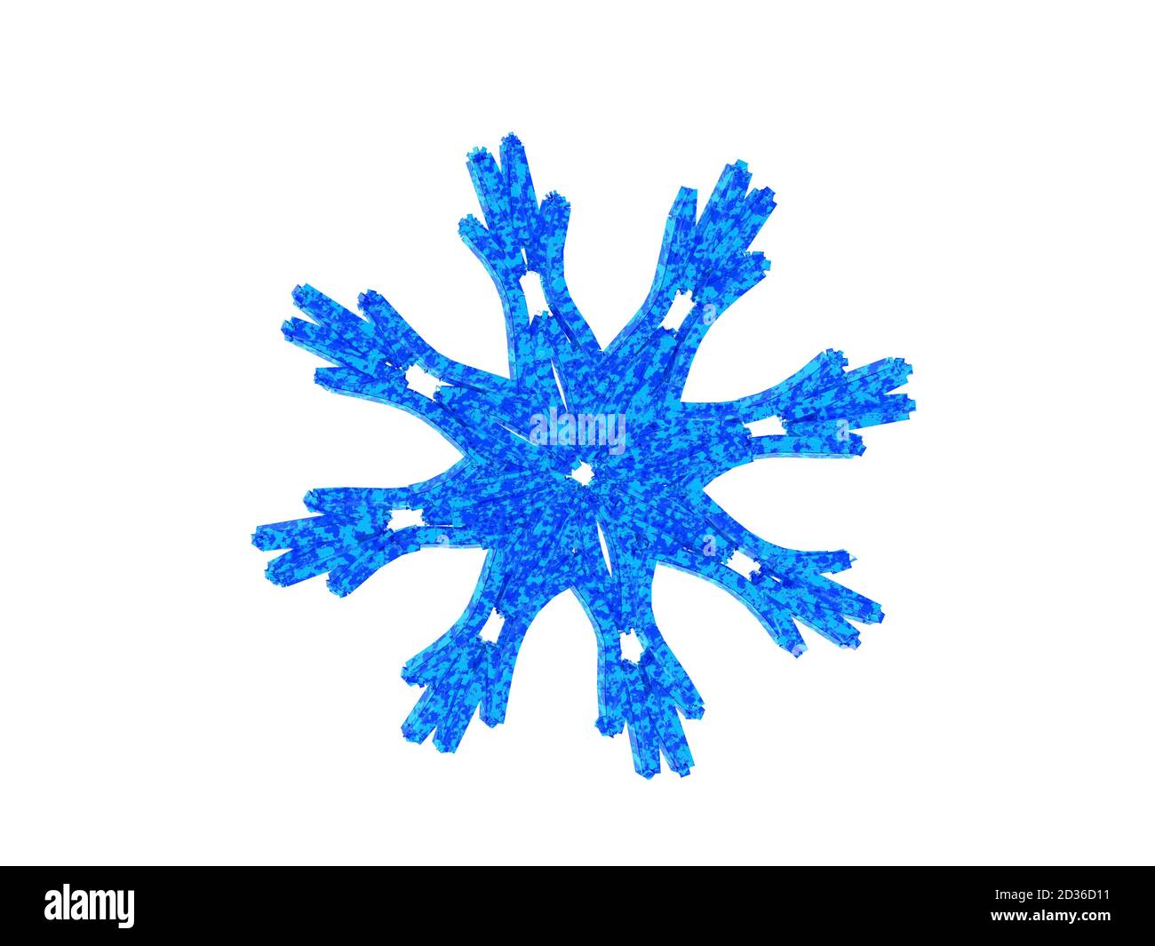 blue ice crystal with filigree shapes Stock Photo - Alamy