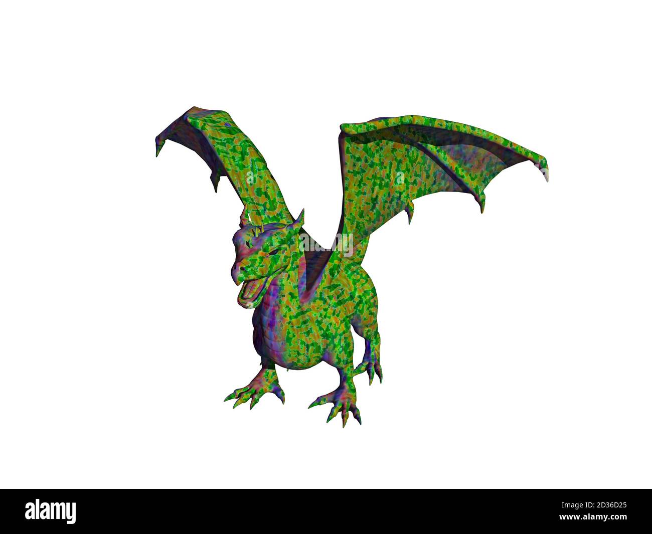 Dragon with wings, claws and teeth Stock Photo - Alamy