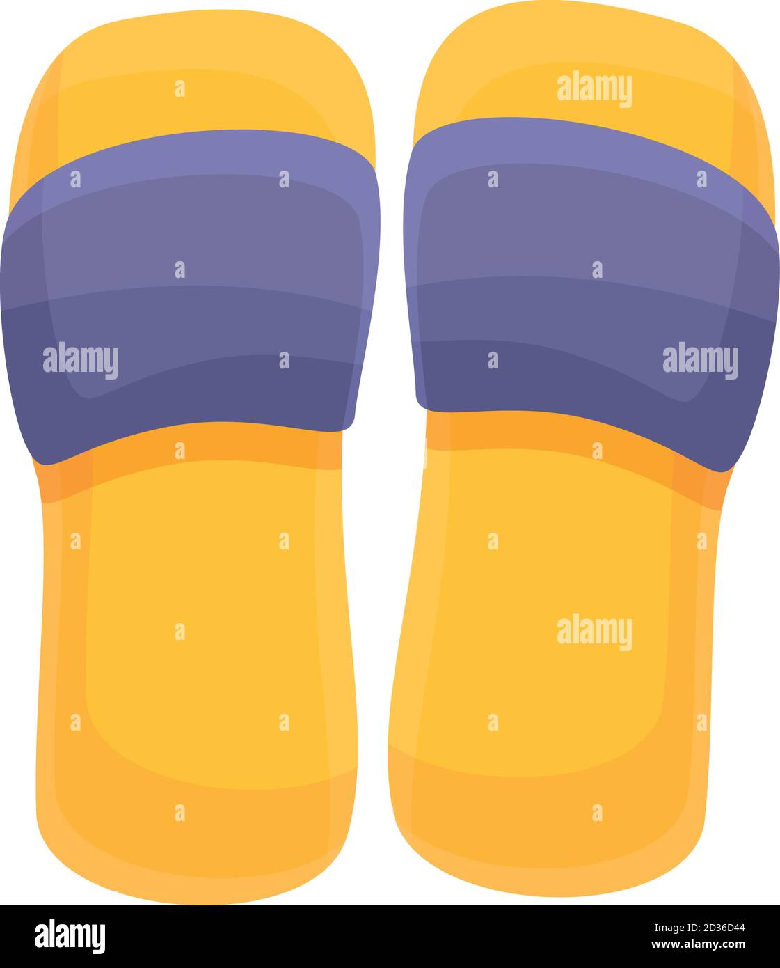 Rubber beach sandals icon. Cartoon of rubber beach sandals vector icon ...
