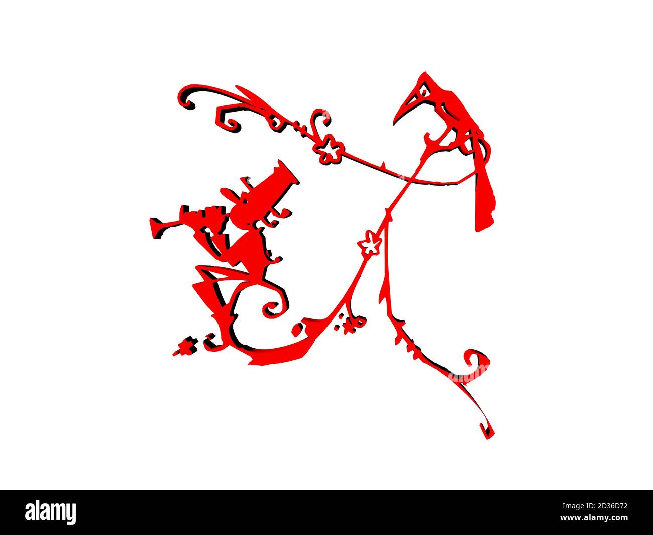 abstract red signs and symbols Stock Photo - Alamy